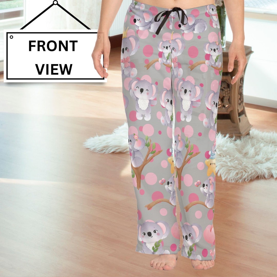 Womens Pajama Pants Koala Bears, Novelty Pajama Pants, Koala Bears Pjs ...