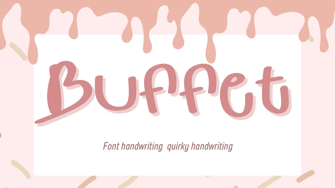 Buffet Font for Handwriting Fonts ,font for Goodnotes, Font for ...