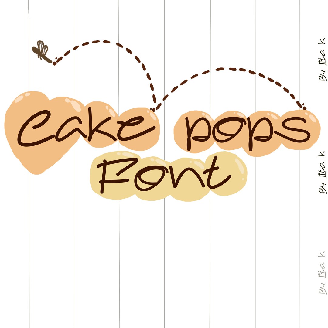 Cake Pops Font for Beautiful Script Font handwriting Fonts - Etsy