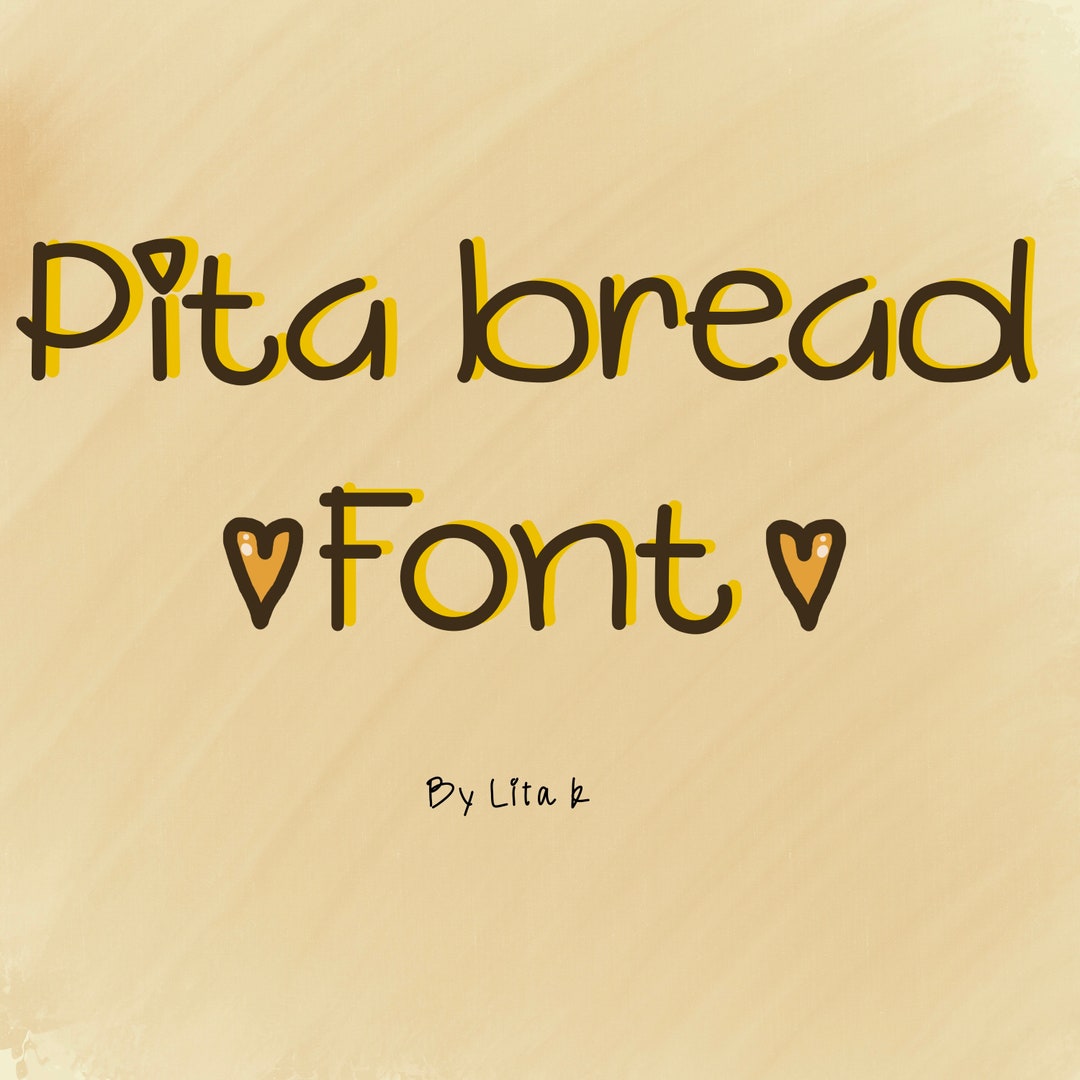 Pita Bread Font-for Beautiful Script Font,handwriting Fonts ,font for ...