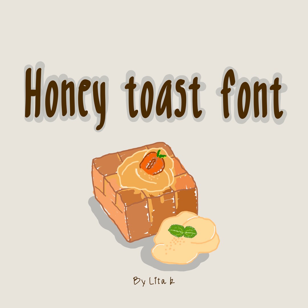 Honey Toast Fonts Beautiful Script Font,handwriting Fonts,font for ...