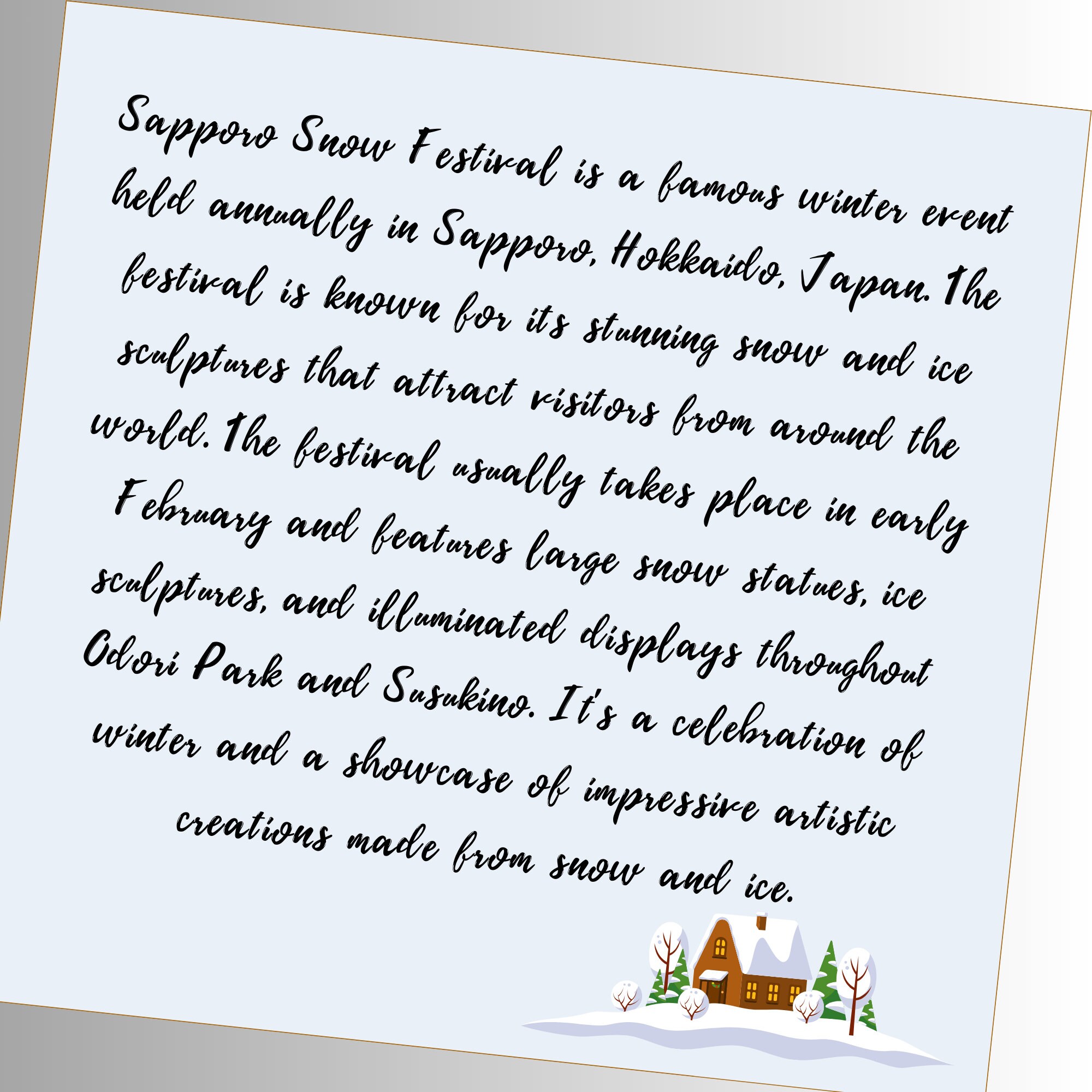 Sapporo Snow Font - Handwriting Font, Cricut Fonts, Cute Font ...