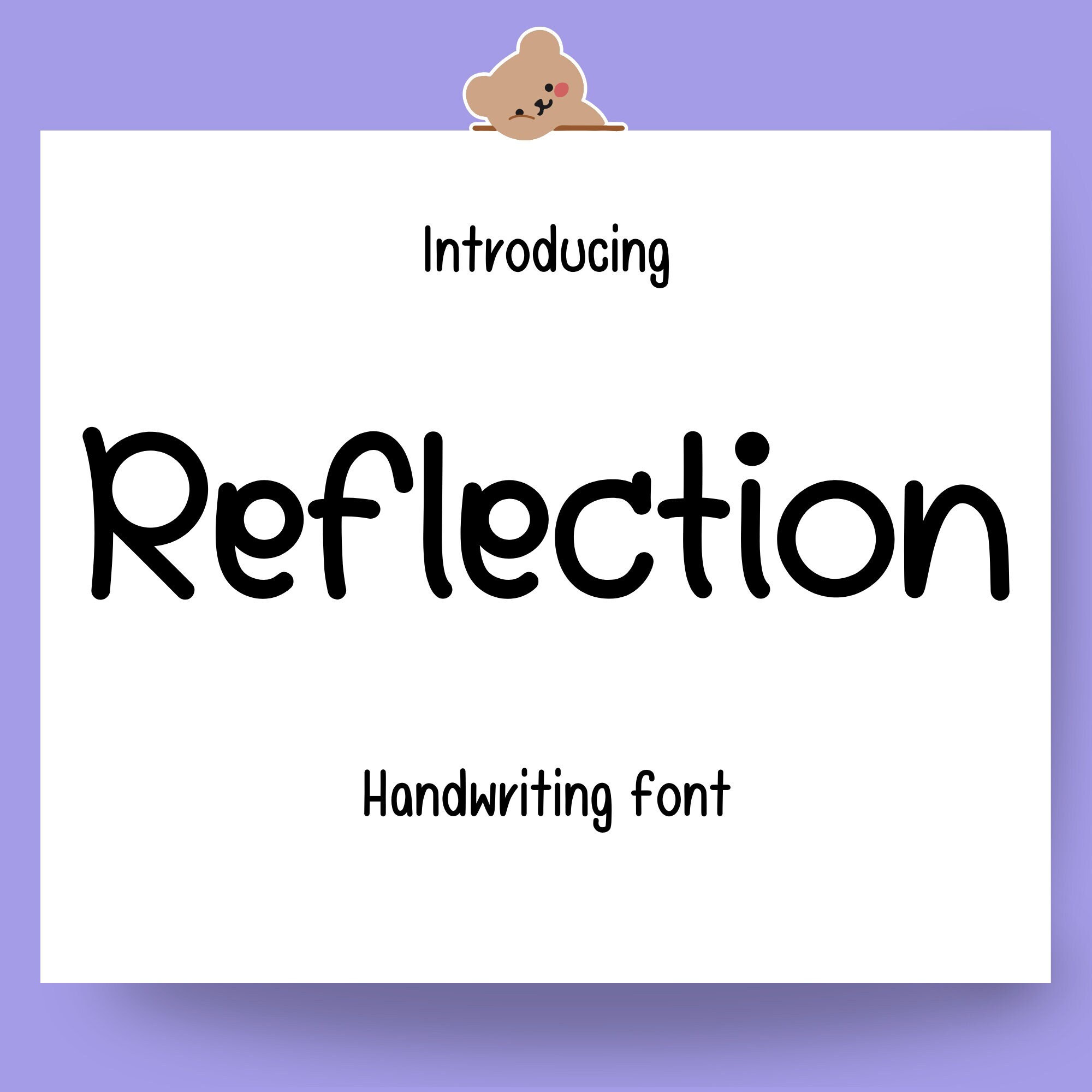 Reflection Font Handwriting Font, ,student Font ,font for Goodnote,font ...
