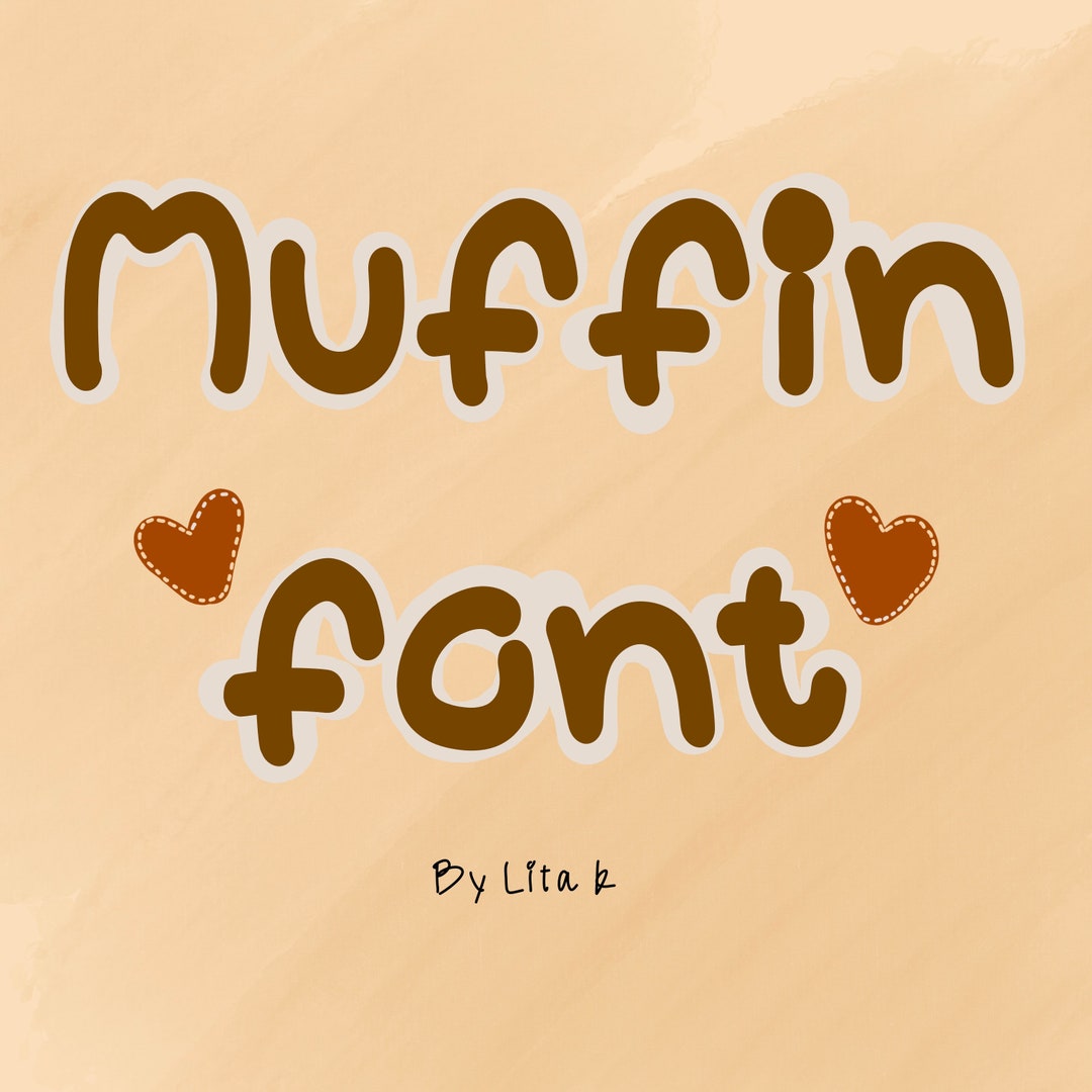 Muffin Font for Beautiful Script Font handwriting Fonts - Etsy