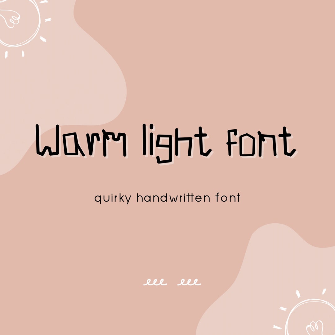 Warm Light Font for Beautiful Script Font Handwriting Fonts Font for ...
