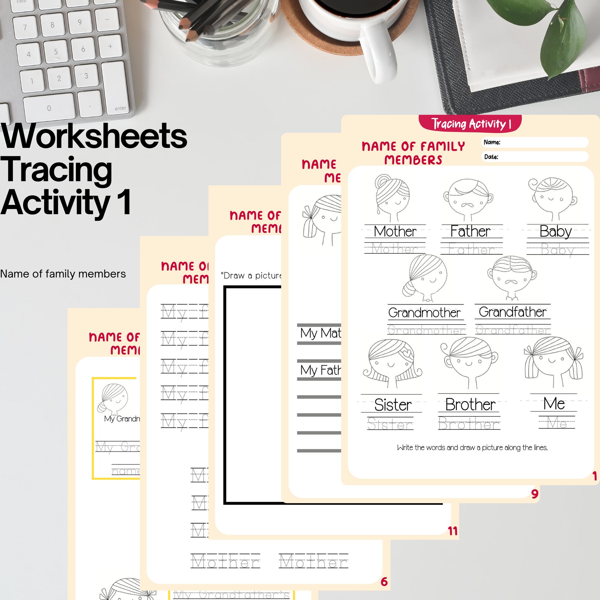 Tracing Activity Preschool -worksheets Pre K ,printable ,tracing ...