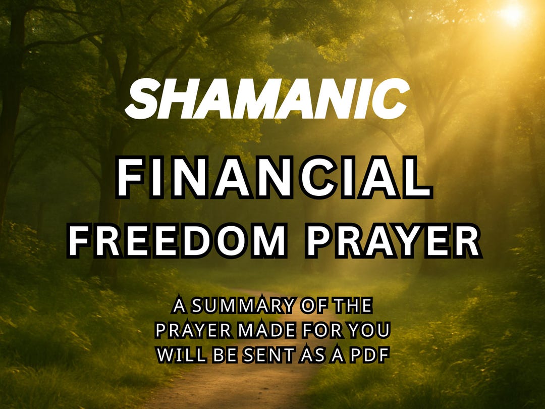Shamanic Prayer for Financial Freedom and Economic Independence - Etsy