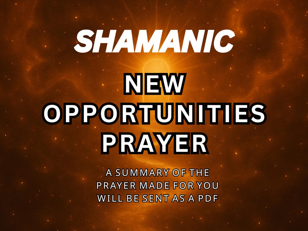 Shamanic Prayer for New Opportunities and Clear the Path - Etsy