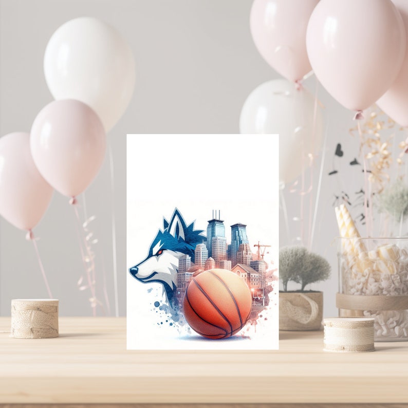 Editable NBA Playoff Watch Party Invitation Template, Minnesota ...