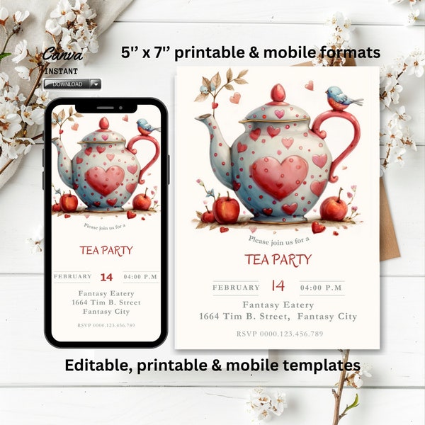 Teapot Invitations - Etsy