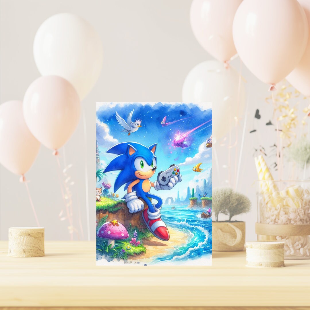 Editable Sonic the Hedgehog Invitation Template, Sonic the Hedgehog ...