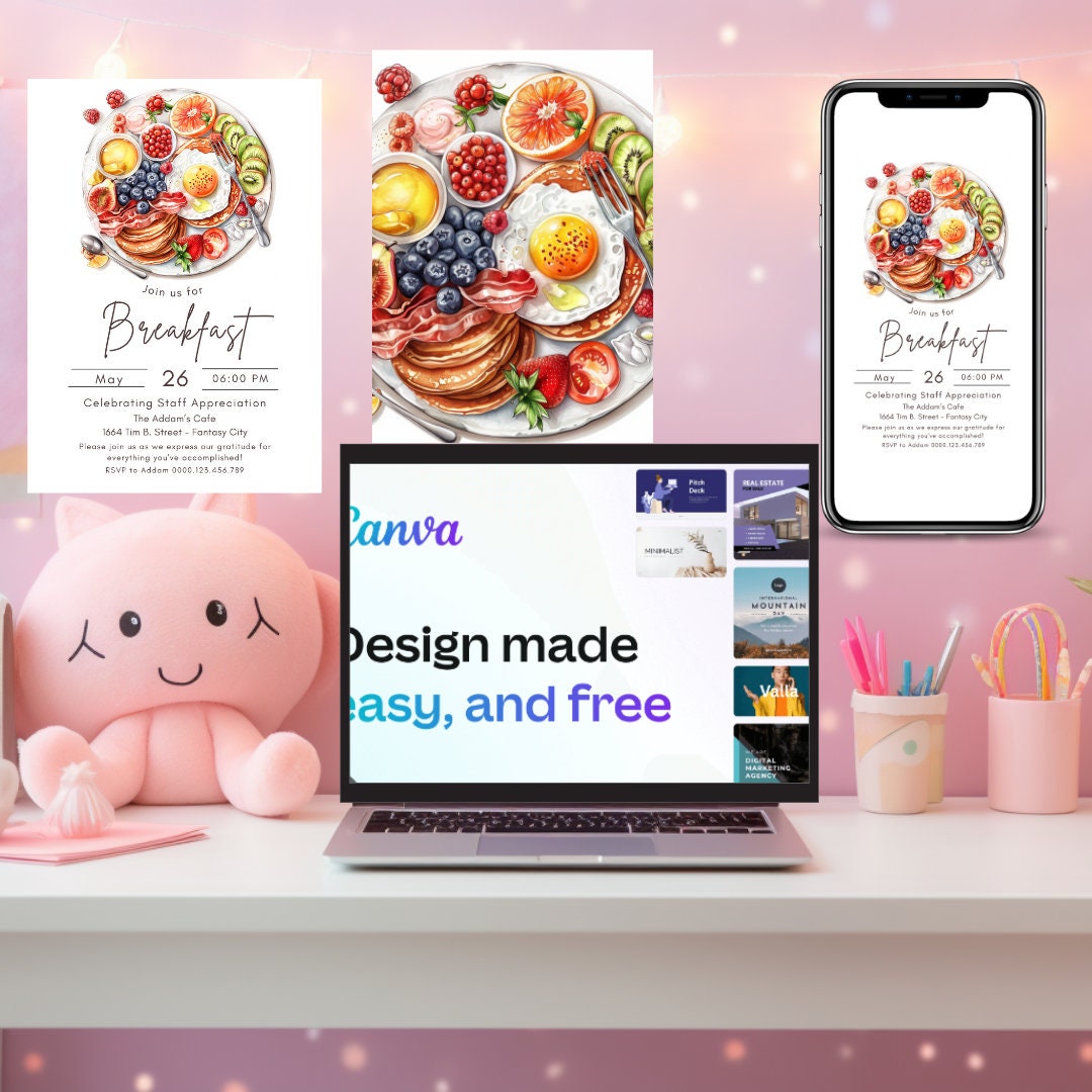 Breakfast Invitation, Staff Employee Appreciation Breakfast Invite ...