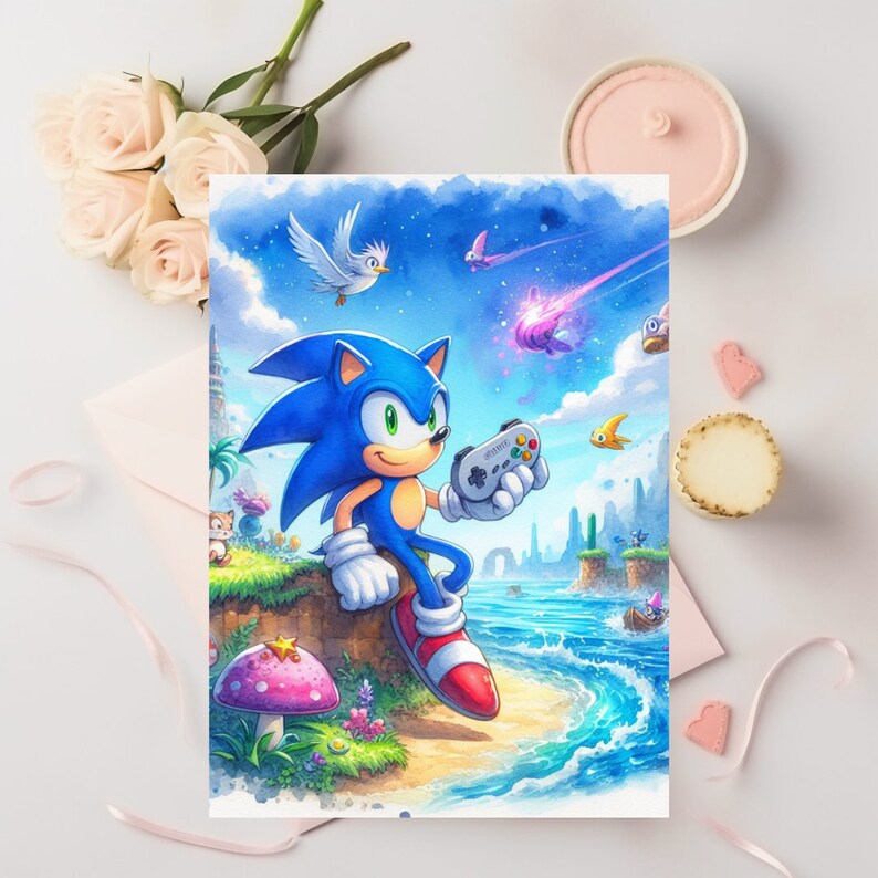Editable Sonic the Hedgehog Invitation Template, Sonic the Hedgehog ...