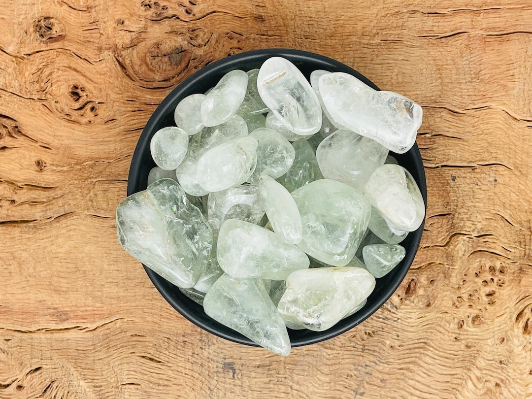 Prasiolite Green Amethyst Tumbled Stone - Prasiolite Crystal - Reiki ...