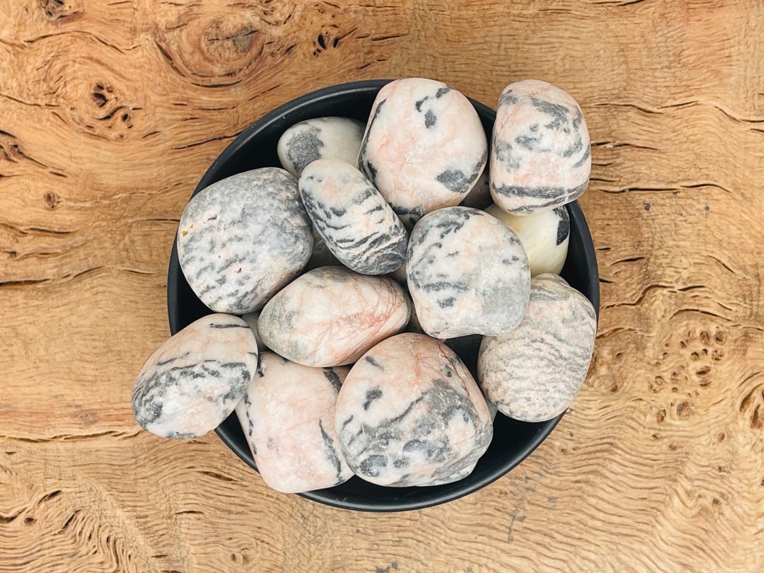 Pink Zebra Calcite Tumbled Stone - Gemstone Calcite - Premium Quality ...