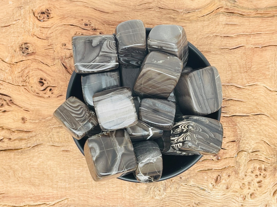 Chocolate Calcite Tumbled Stone - Brown Mocha Calcite Stone - Healing ...
