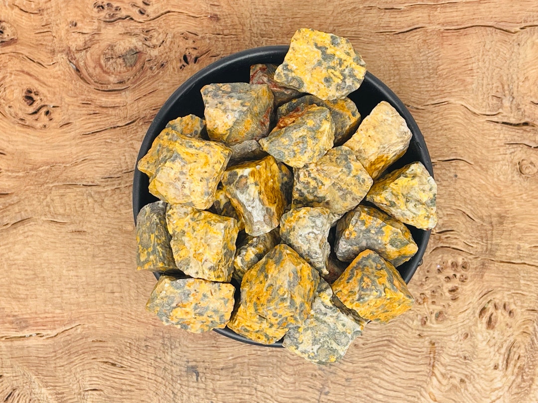 Rough Yellow Leopard Skin Jasper - Raw Jasper Stone -energy Gemstones ...