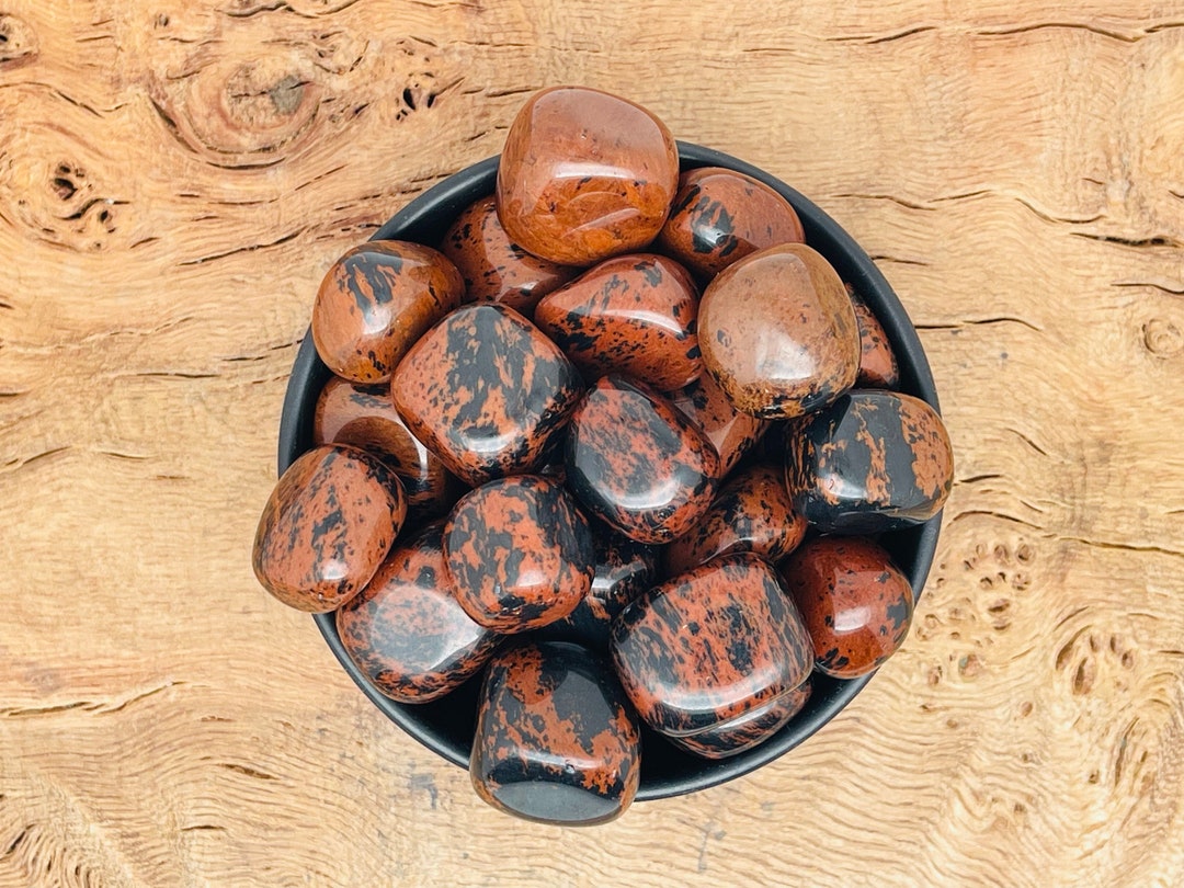 Mahogany Obsidian Tumbled Stone - Tumbled Stone - Mahogany Obsidian ...