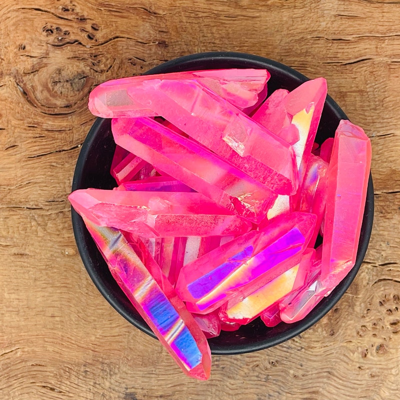 Pink Aura Quartz - Etsy