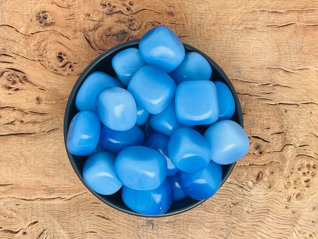 Blue Opalite Tumbled Stone - Tumbled Stone - Blue Stone - Wholesale a ...