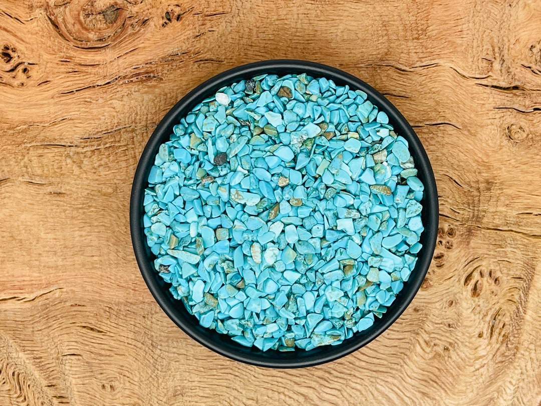 Turquoise Crystal Chips - Roller Bottle Chips - Semi Tumbled Stone ...