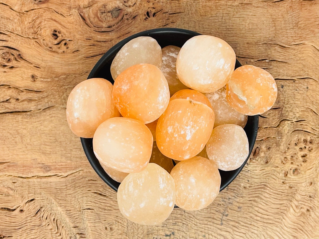 Orange Gypsum Selenite - Natural Orange Selenite - Meditation Crystals ...