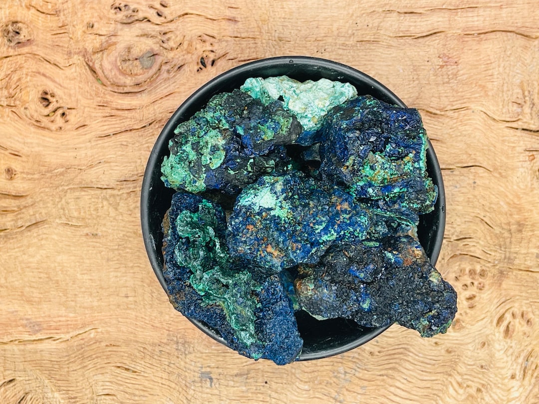 Azurite Rough Stone - Azurite Healing Crystal - Raw Azurite Malachite ...