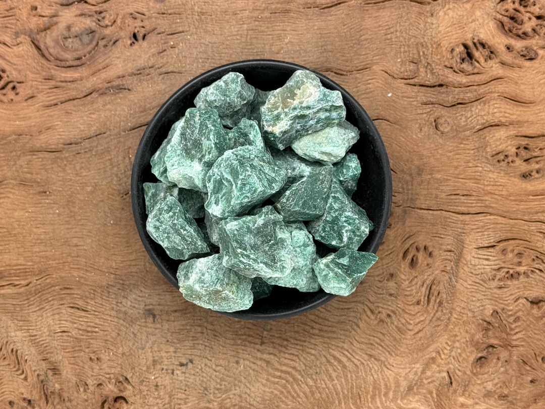African Green Jade Rough Stone - Raw African Green Jade - Emotional Balance Stone - Calming ...