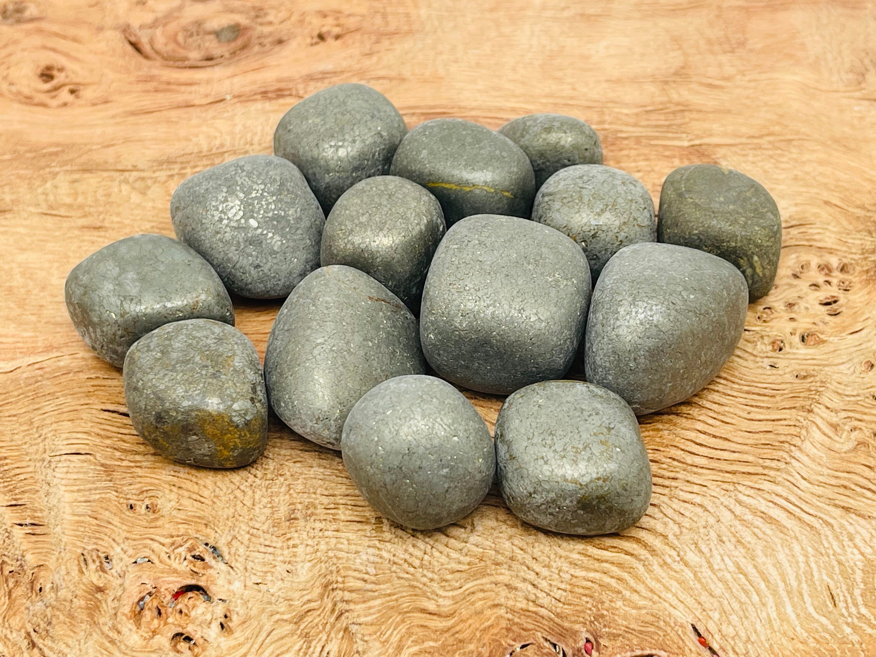 Pyrite Tumbled Stone - Specimen Collection - Pocket Stone - Polished ...