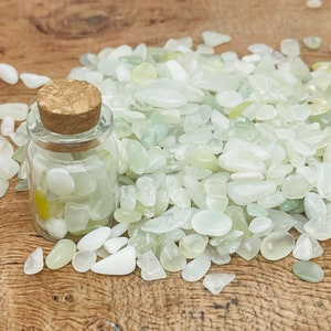 Light Jade Crystal Chips - Gemstone Jade Chips - Semi Tumbled Stone ...