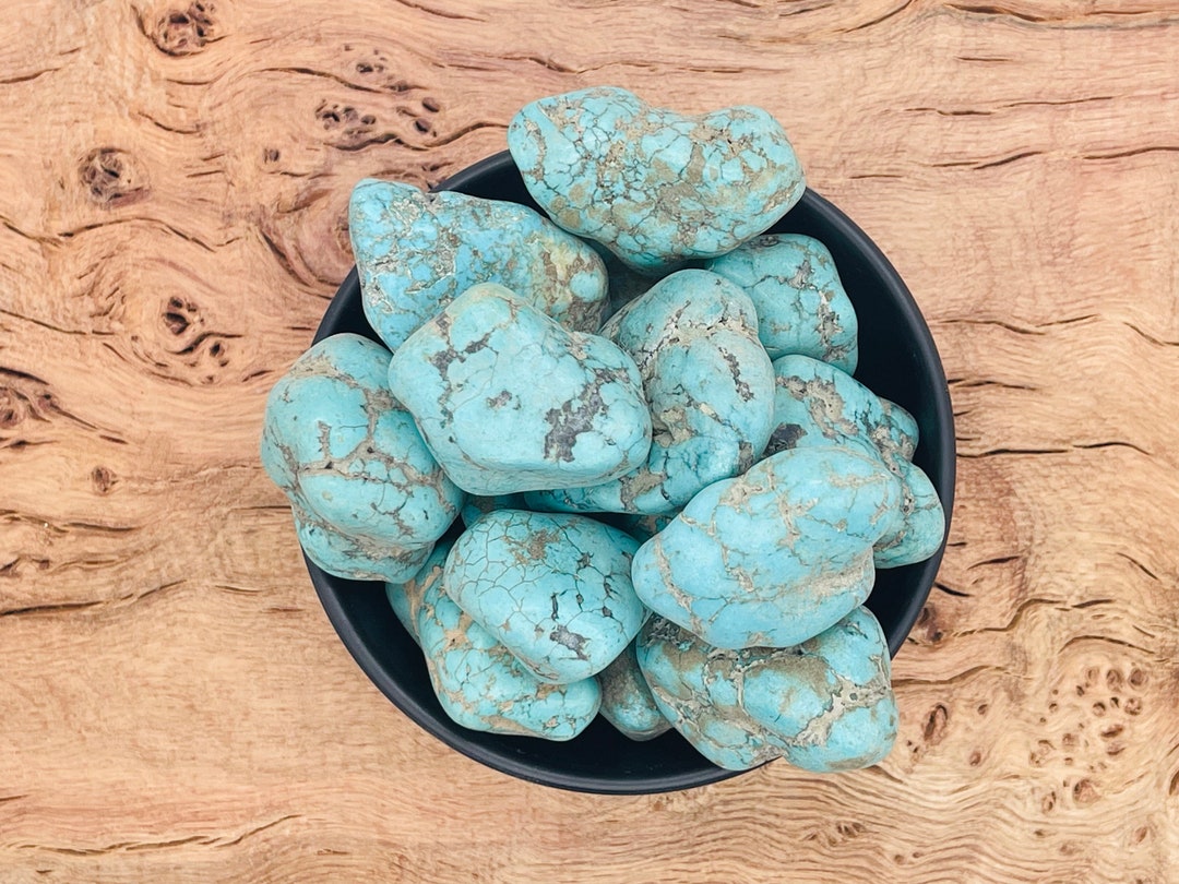 Turquoise Polished Stone - Turquoise Tumbled Stone - Reiki Healing ...