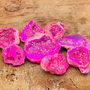 Pink Aura Quartz Geode Cluster - Rainbow Aura Quartz Geode Cluster ...