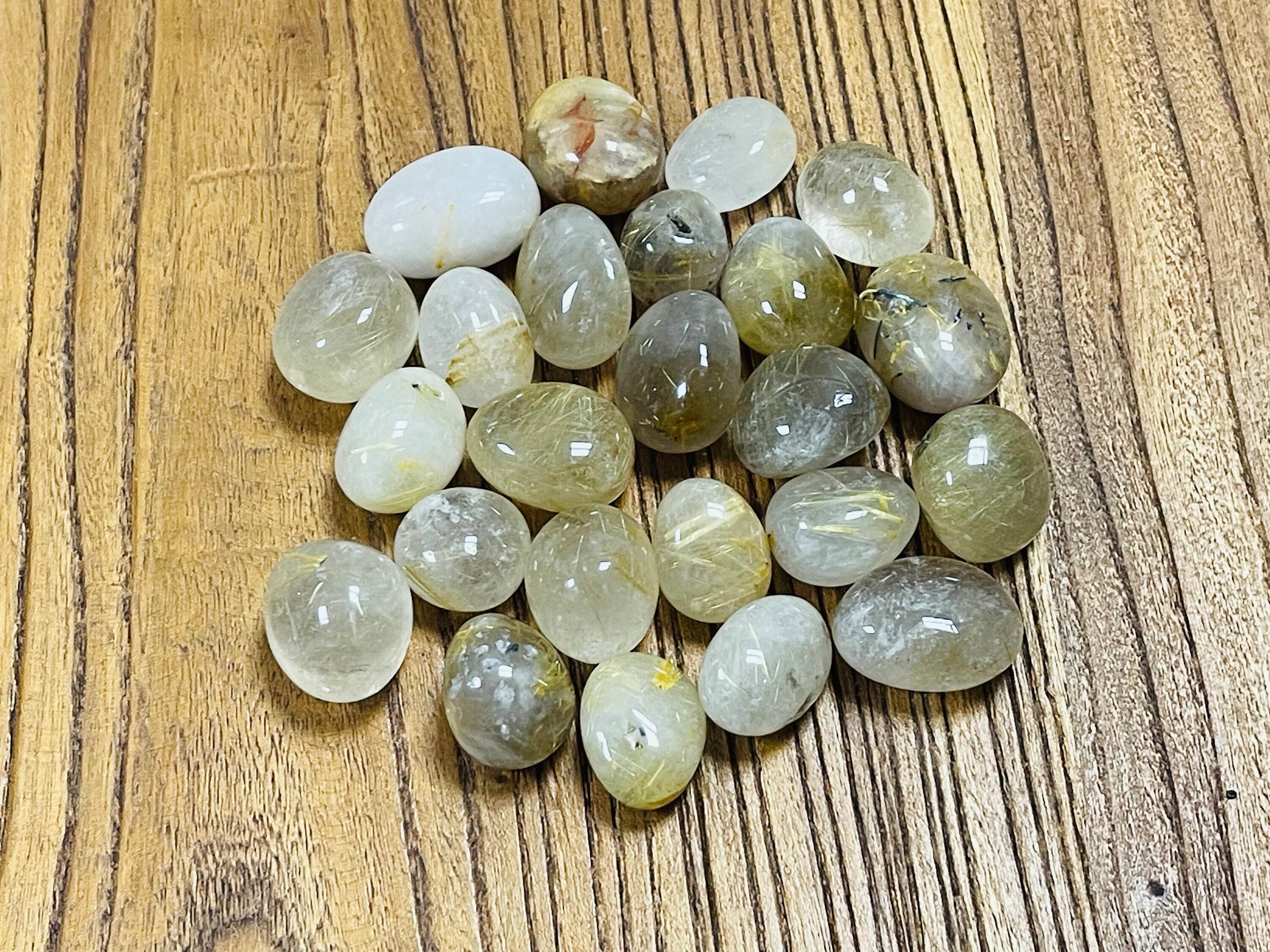 Golden Rutilated Quartz Tumbled Crystal Polished Golden - Etsy