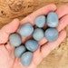 Angelite Tumbled Crystal - Natural Angelite Stones - Light Blue ...