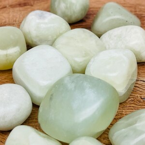 Light Jade Tumbled Stone - New Jade Crystal - Serpentine - Love ...