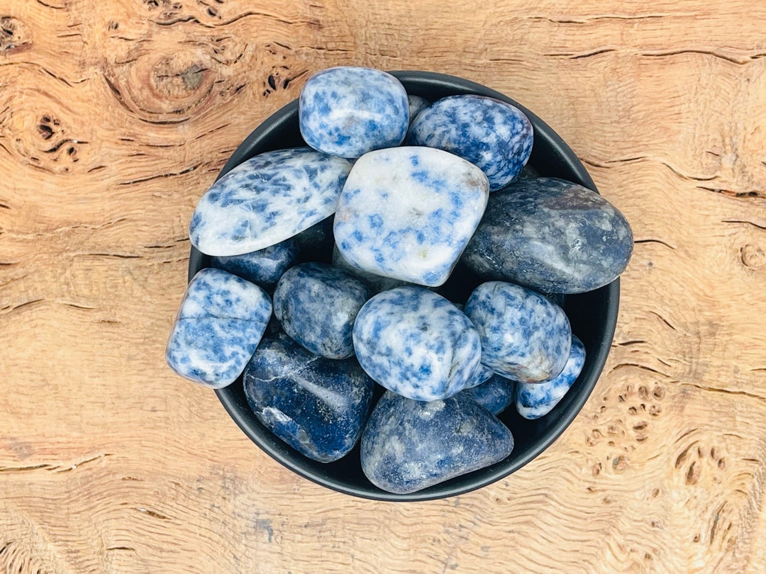 Blue Jasper Tumbled Stone Specimen Collection Pocket Worry Healing ...