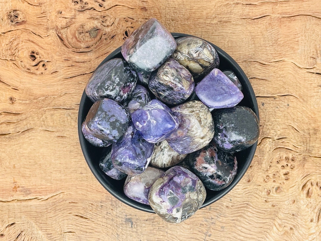 Charoite Tumbled Stone - Polished Purple Charoite Gemstone - Charoite ...