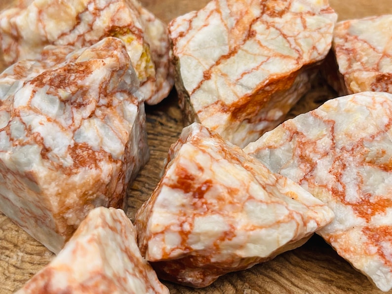 Red Vein Jasper Rough Stone - Red Network Jasper Stone - Gemstone ...