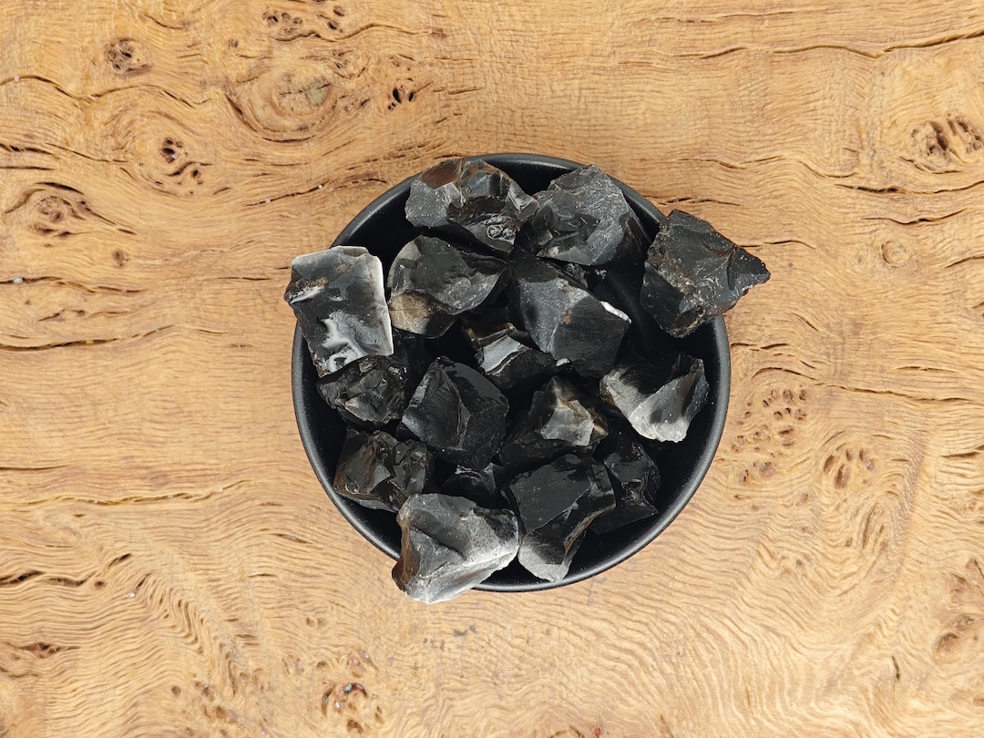 Black Onyx Rough Stone - Raw Black Onyx - Geniune Crystals - Black ...