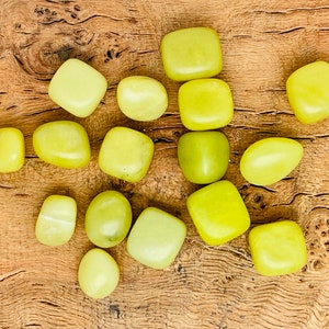 Lemon Jade Tumbled Stone - Tumbled Stone - Lemon Jade Nifty Jade Tumble ...