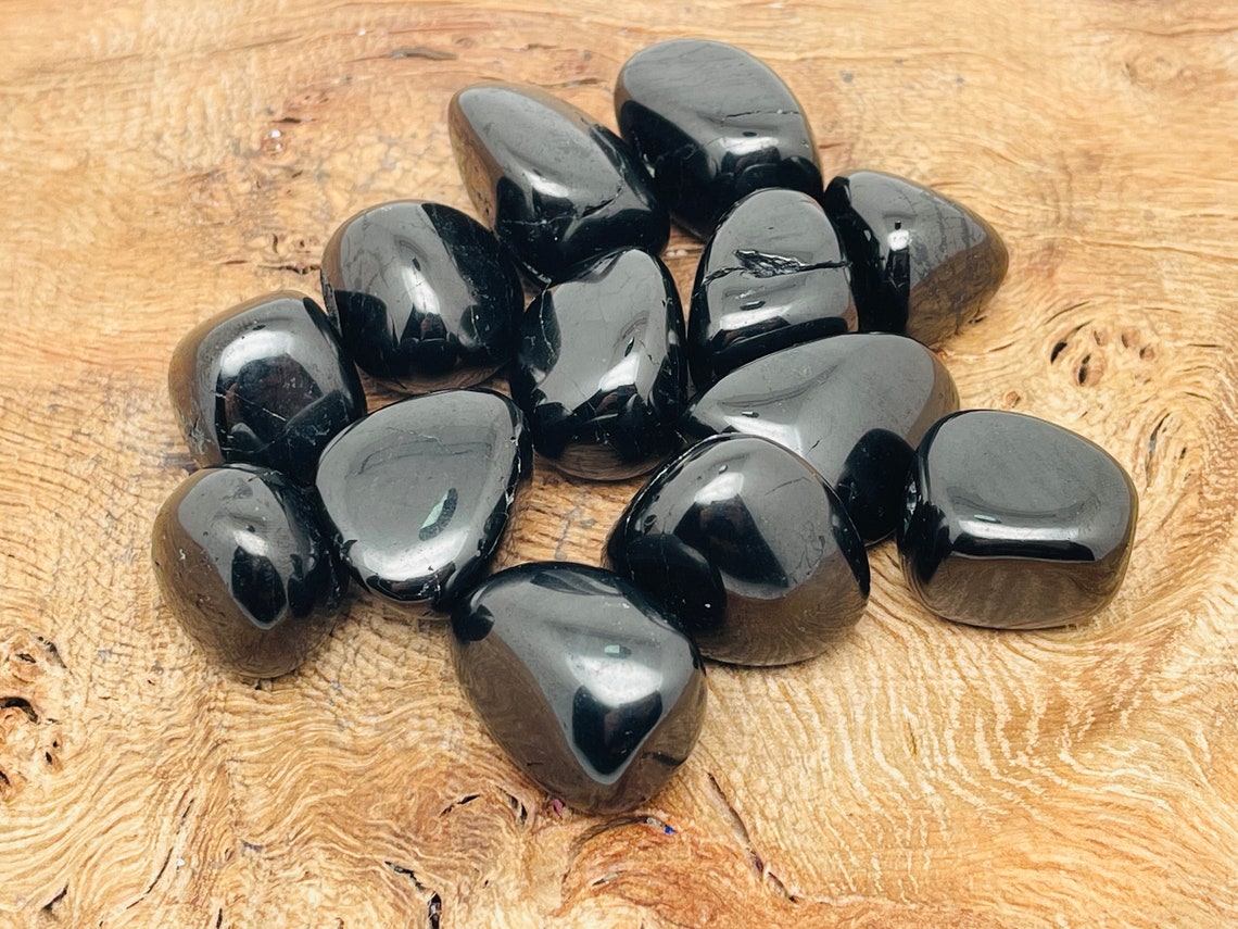 Jet Stone - Polished Jet Stone - Black Stone - Black Jet Stone - Root ...