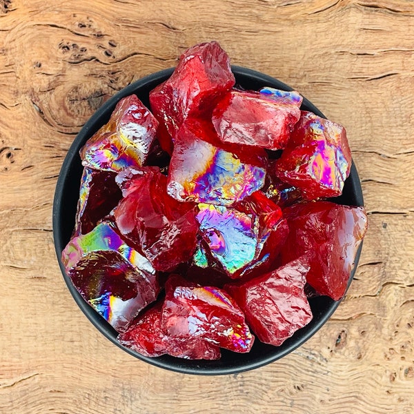 Ruby Aura Quartz - Etsy