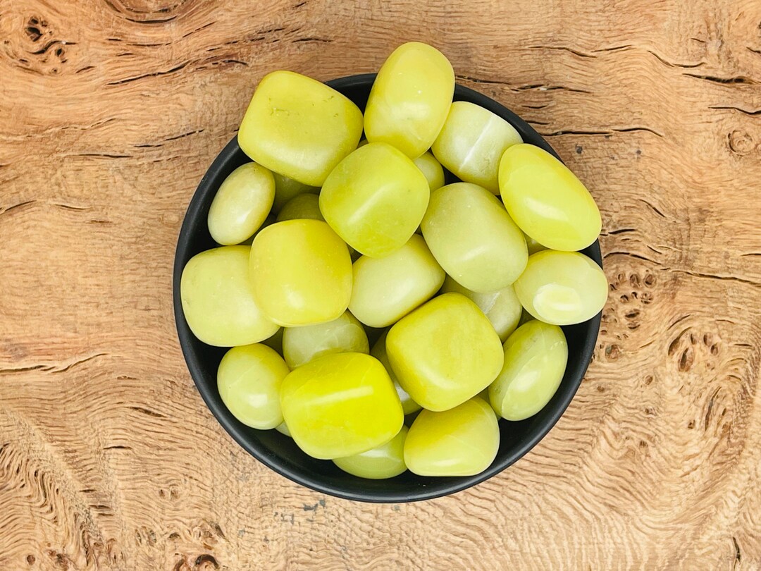 Lemon Jade Tumbled Stone - Tumbled Stone - Lemon Jade Nifty Jade Tumble ...