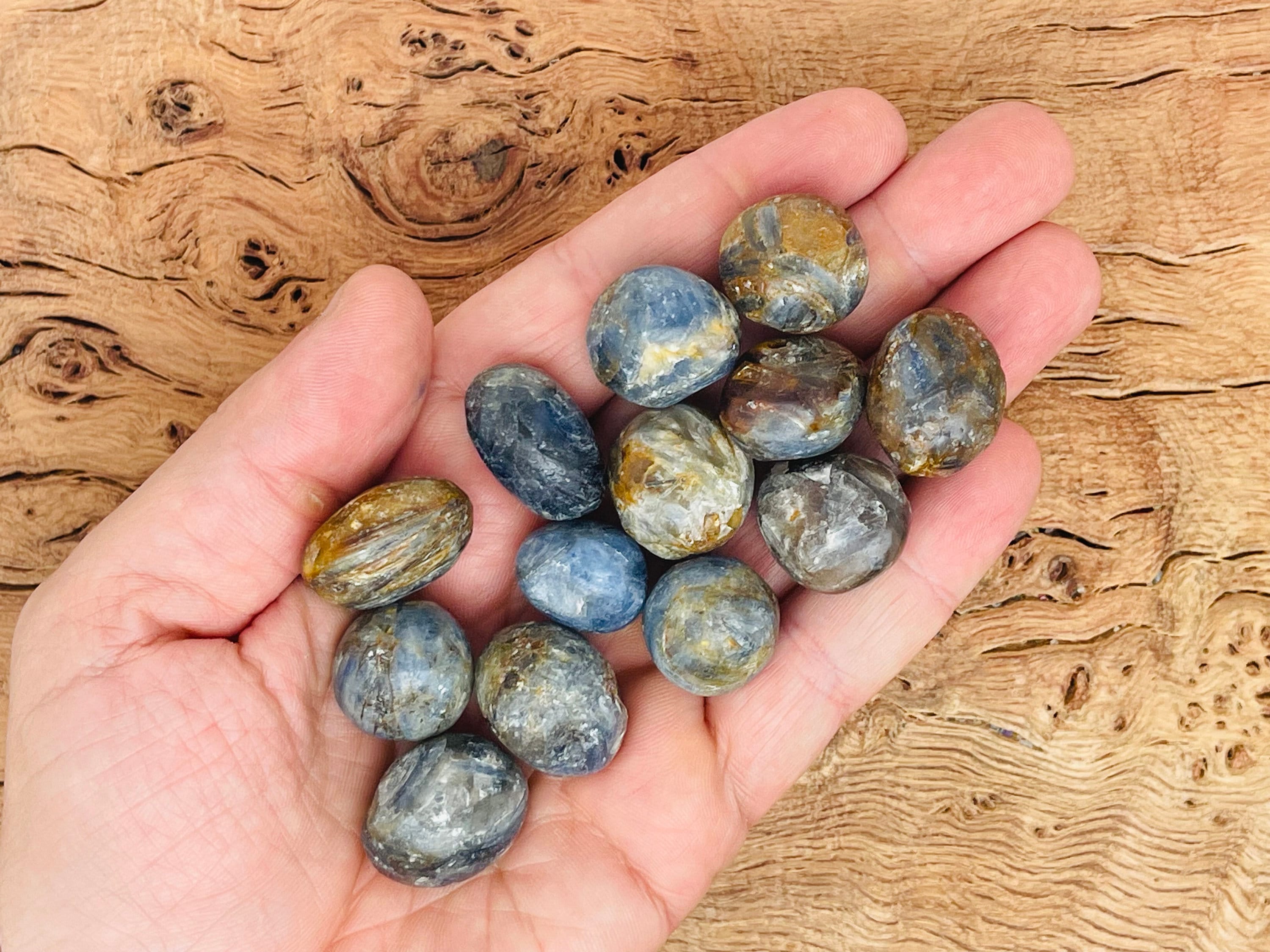 Kyanite Tumbled Stone - Blue Kyanite Crystals - Pocket Stone ...