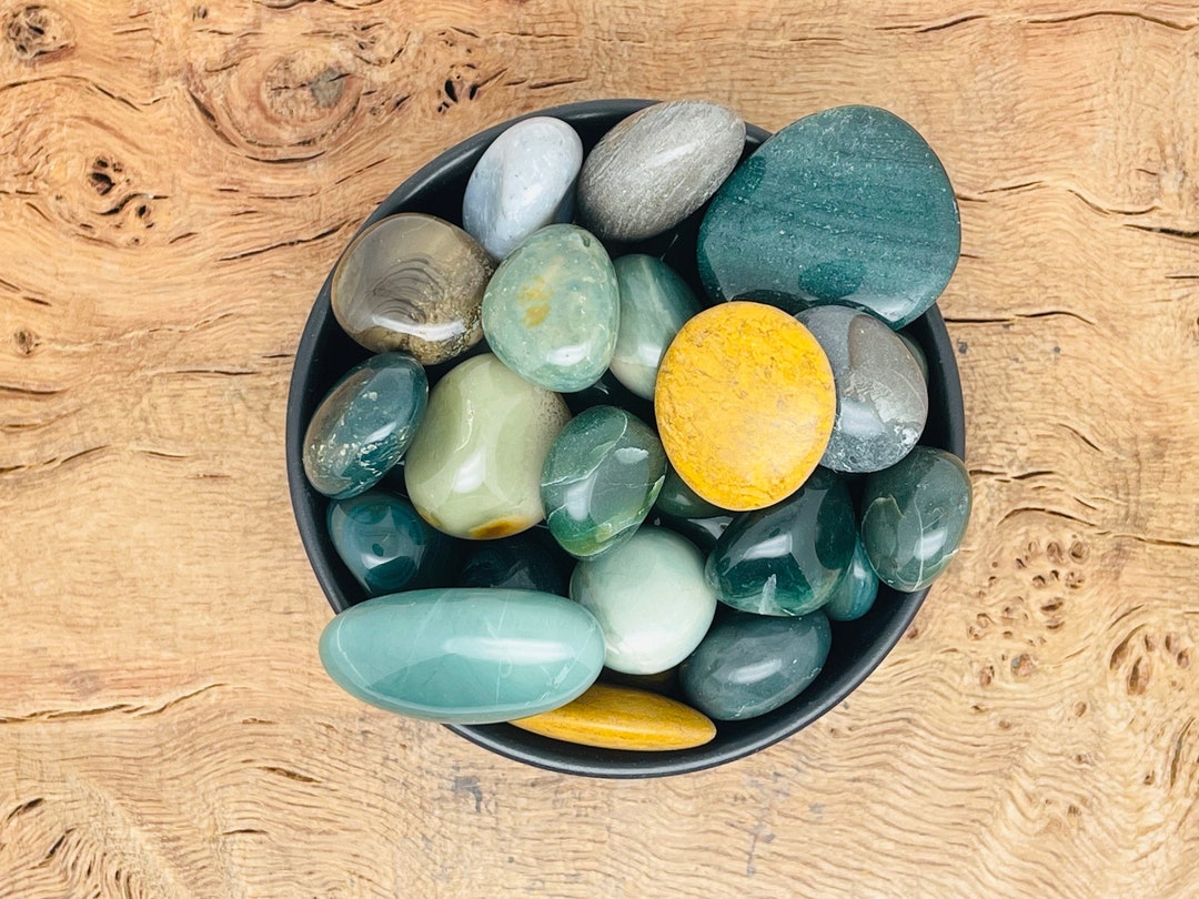 Mongolia Alxa Agate Tumbled Stone - Genuine Natural Agate - Crystals ...