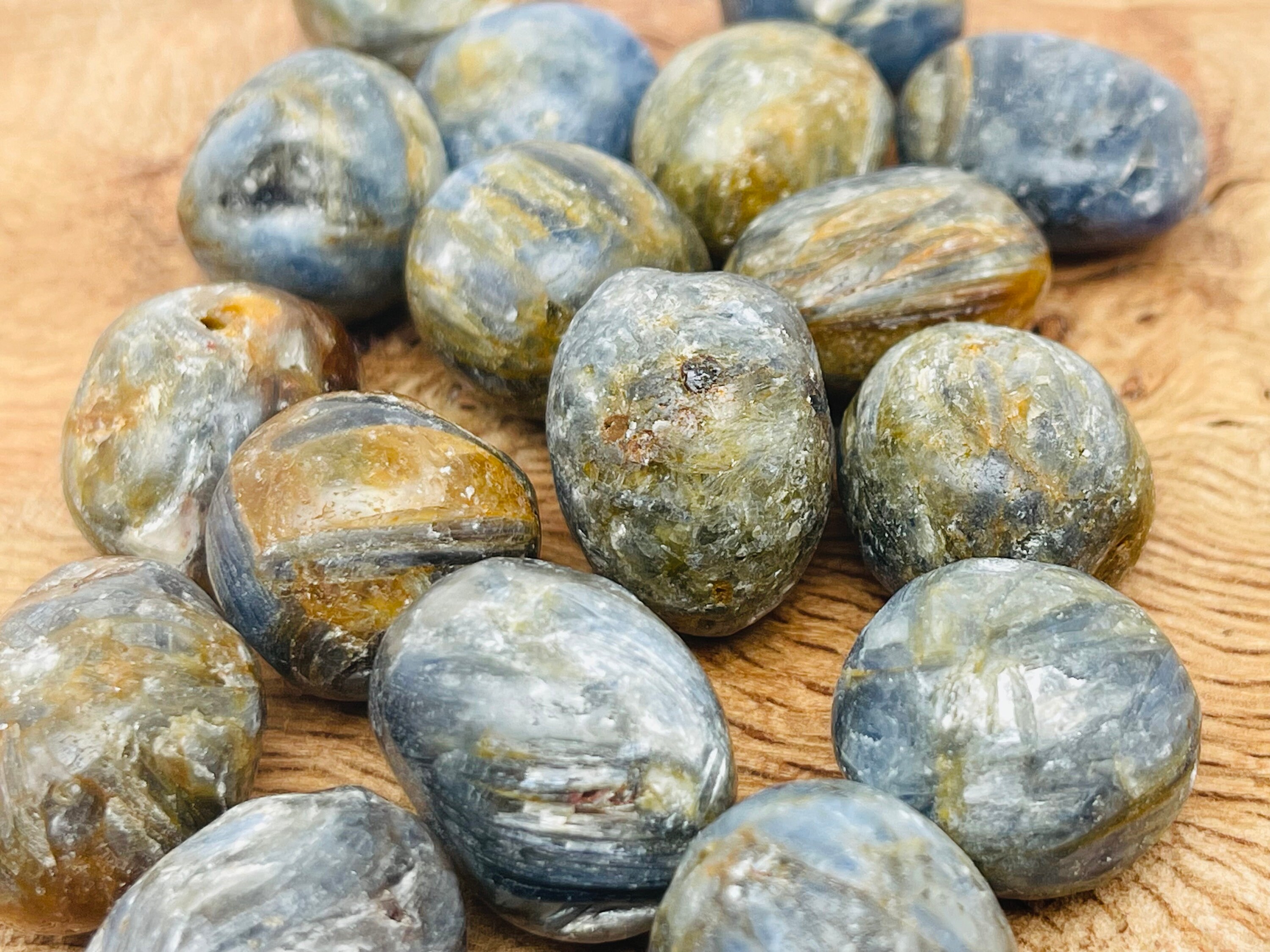 Kyanite Tumbled Stone - Blue Kyanite Crystals - Pocket Stone ...