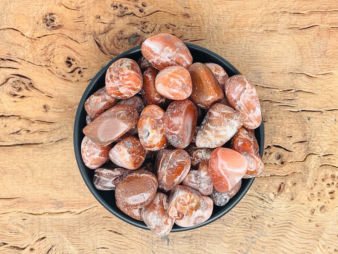 Snakeskin Fire Agate Tumbled Stone - Healing Fire Agate Crystals ...