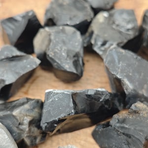 Black Onyx Rough Stone - Raw Black Onyx - Geniune Crystals - Black ...