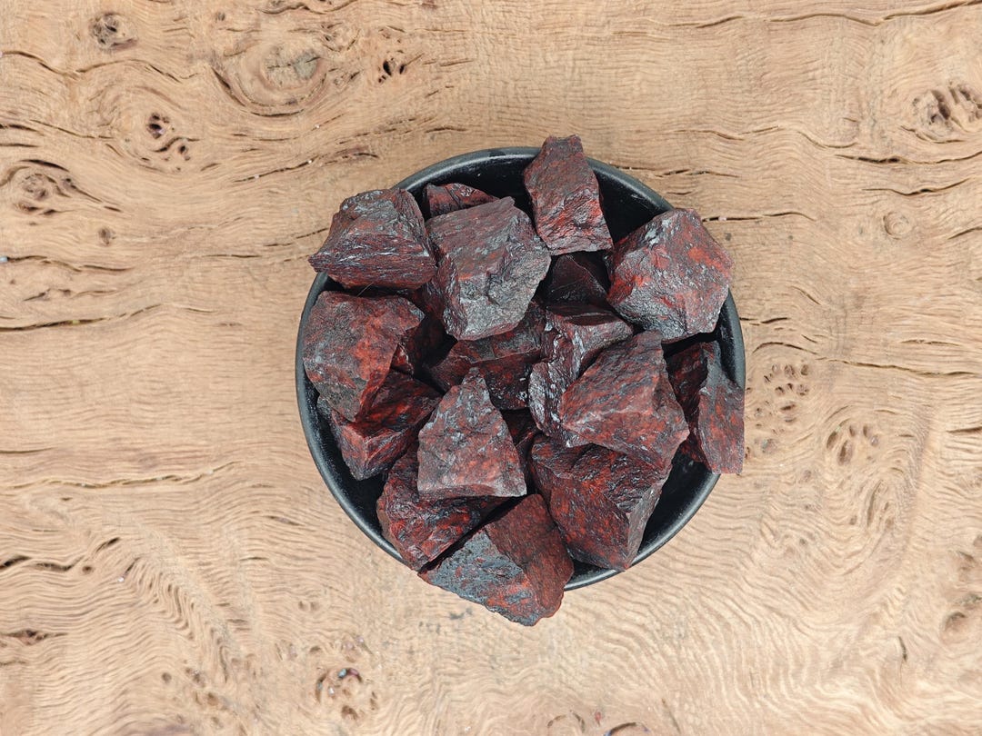 Chicken Bloodstone Rough Stone - Raw Heliotrope Crystal - Rocks - Bulk ...