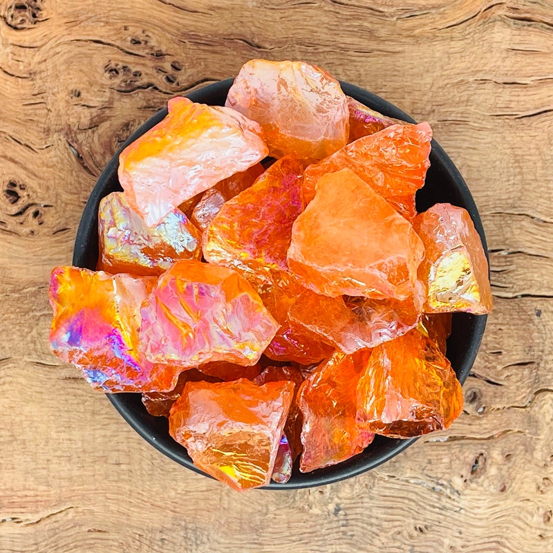 Raw Aura Quartz Jewelry - Etsy UK